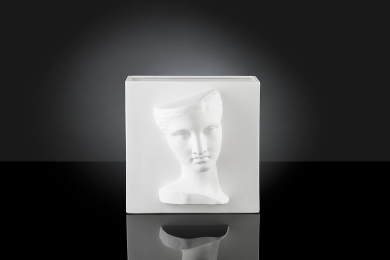 Vase Psiche di Capua, White Ceramic, Italy For Sale at 1stDibs
