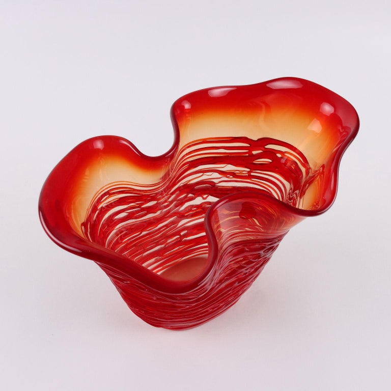 Vase S. Costantini Glass, Italy, XX Century For Sale at 1stDibs