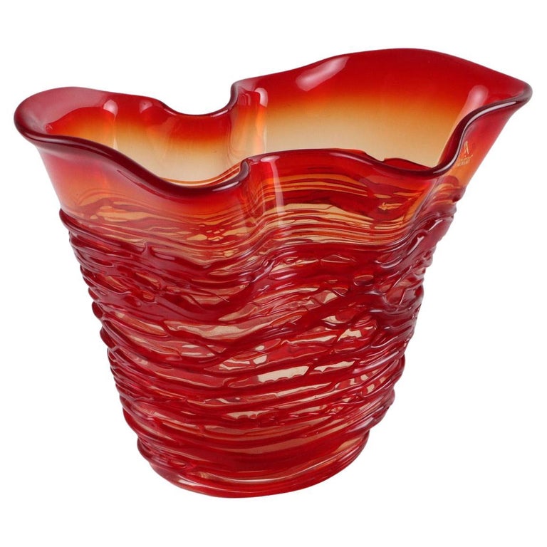 Vase S. Costantini Glass, Italy, XX Century For Sale at 1stDibs