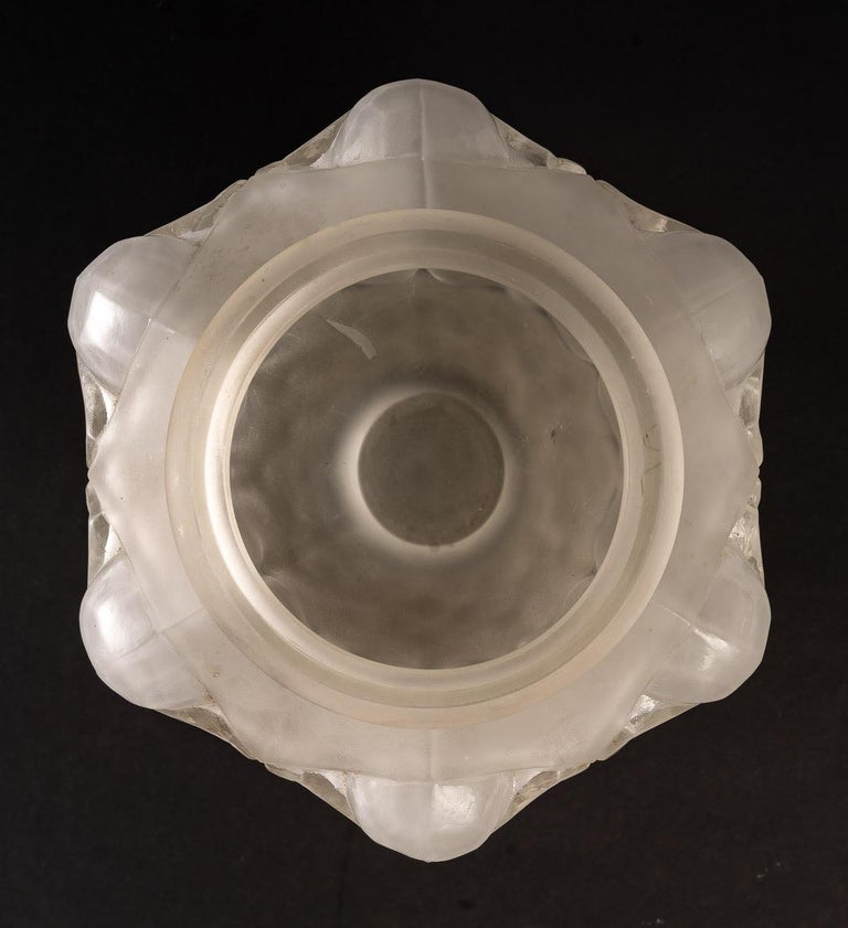 Vase signed Edmond Etling, "The Elephants" at 1stDibs