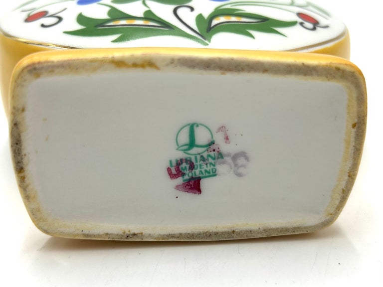 Vase with Folk Patterns, Lubiana, Poland, 1970s For Sale at 1stDibs