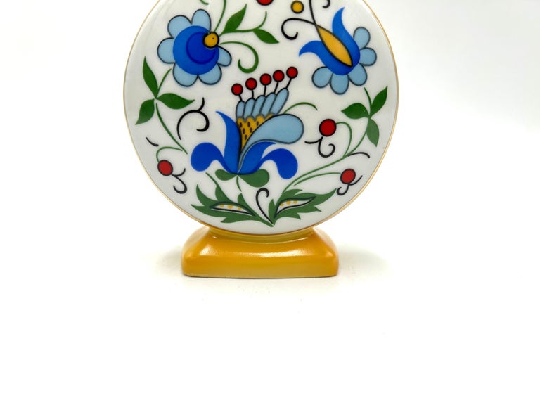 Vase with Folk Patterns, Lubiana, Poland, 1970s For Sale at 1stDibs