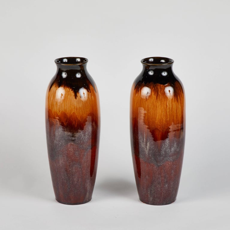 Pair of 1950s Lustreware Vases from England For Sale at 1stDibs