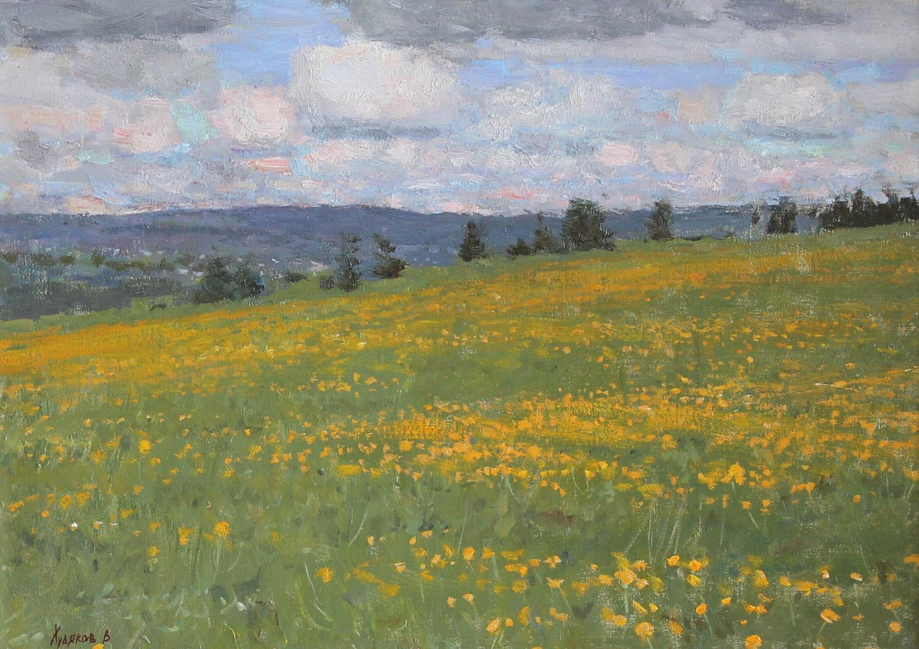 Vasily Hudyakov - Dandelion Fields For Sale at 1stDibs