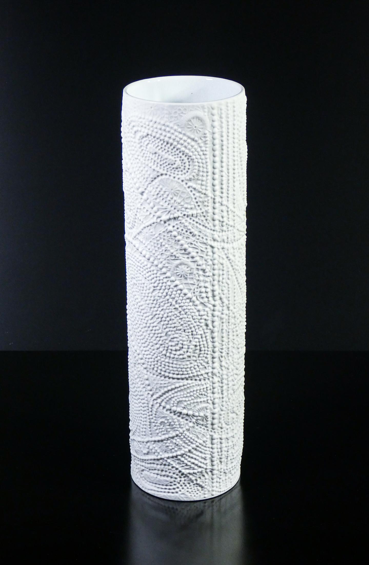 Biscuit ceramic vase design ROSENTHAL Studio Linie. Germany, 1990s For ...