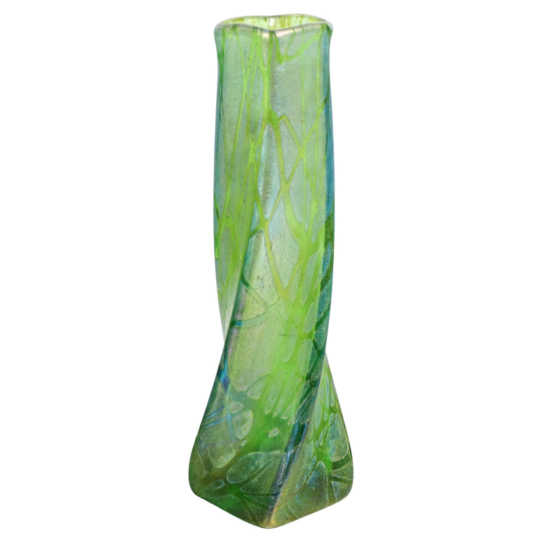 LOETZ Austria Papillon crete iridescent blown glass vase. Austria ...