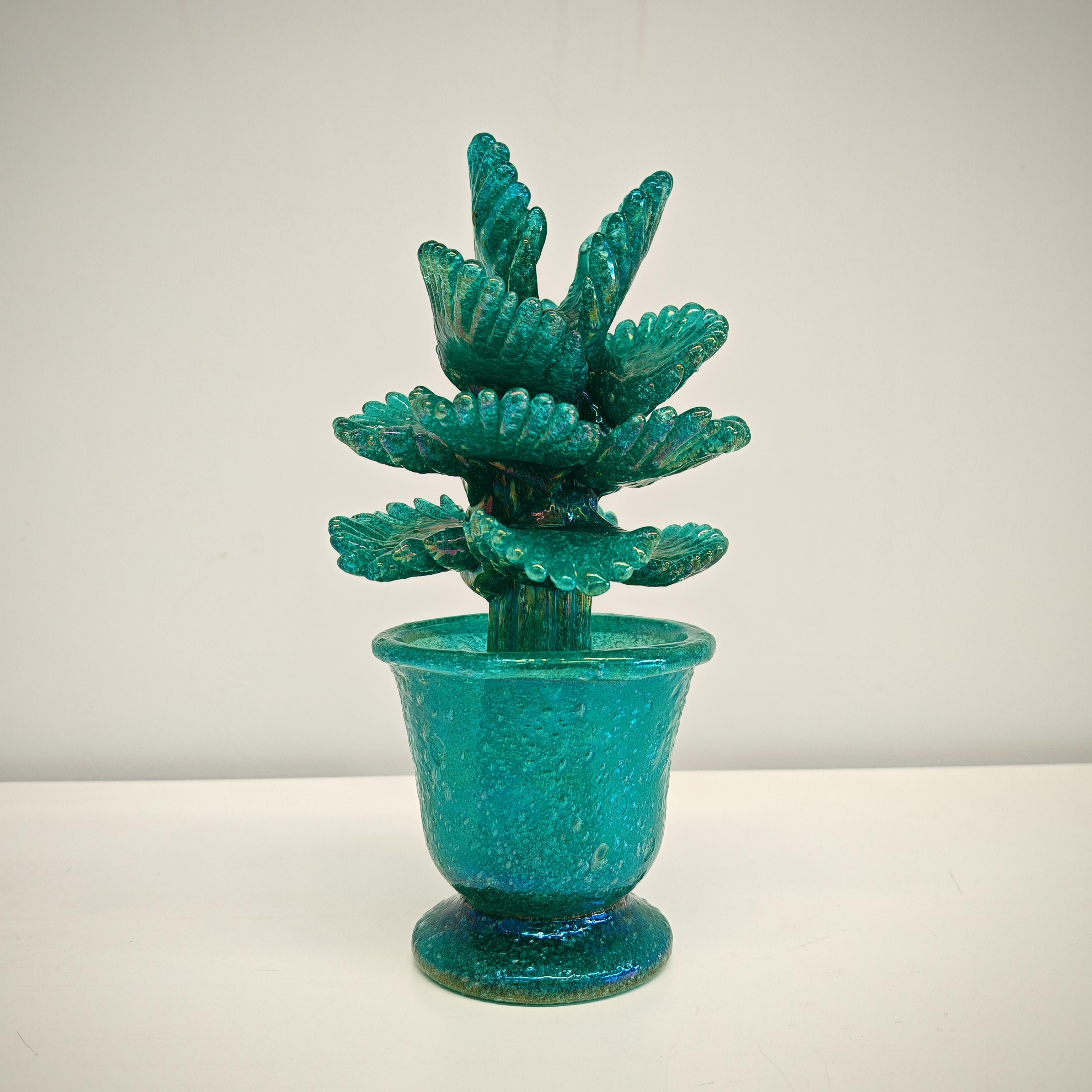 "Pianta Grassa" vase "Cactacea" Napoleone Martinuzzi for Venini murano ...