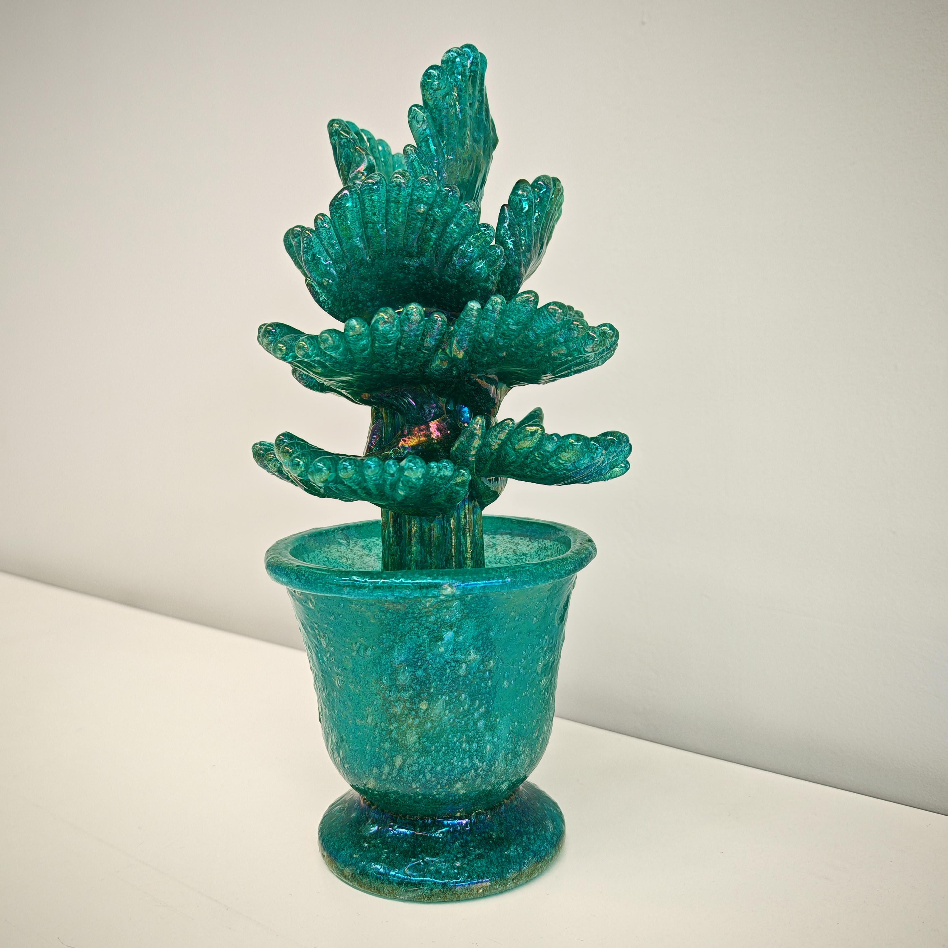"Pianta Grassa" vase "Cactacea" Napoleone Martinuzzi for Venini murano ...