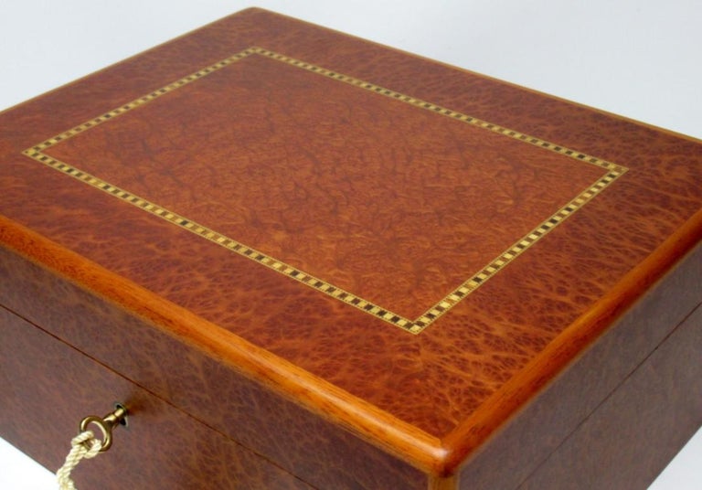 Vavona Burl Wood Handmade Irish Jewelry Casket Box by Manning of ...