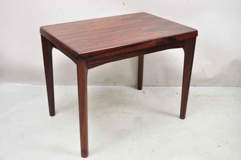 Vejle Stole og Mobelfabrik Mid Century Danish Modern Rosewood End Side ...