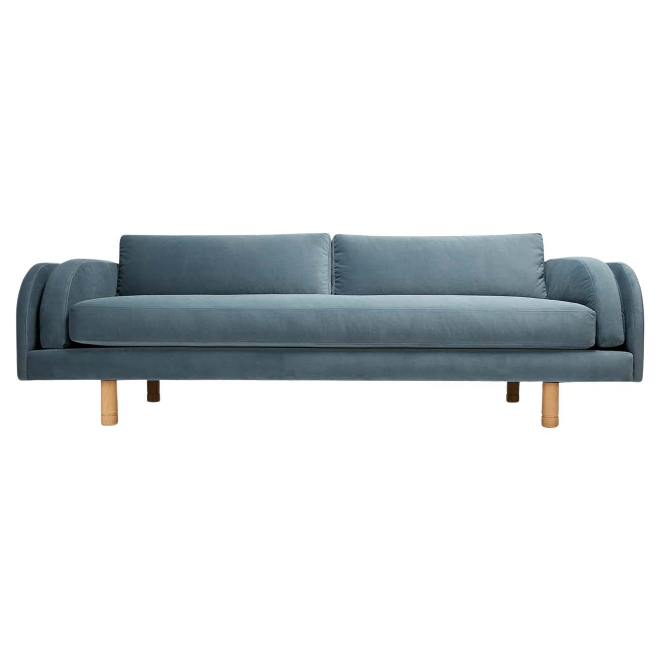 Mcm Lawson Style 4 Cushion Gold Velvet Sofa Park Slope Coll Abraham