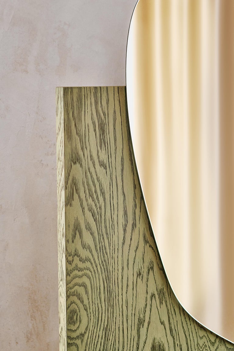 Veneered Wood Lake Mirror 1 by Noom For Sale at 1stDibs