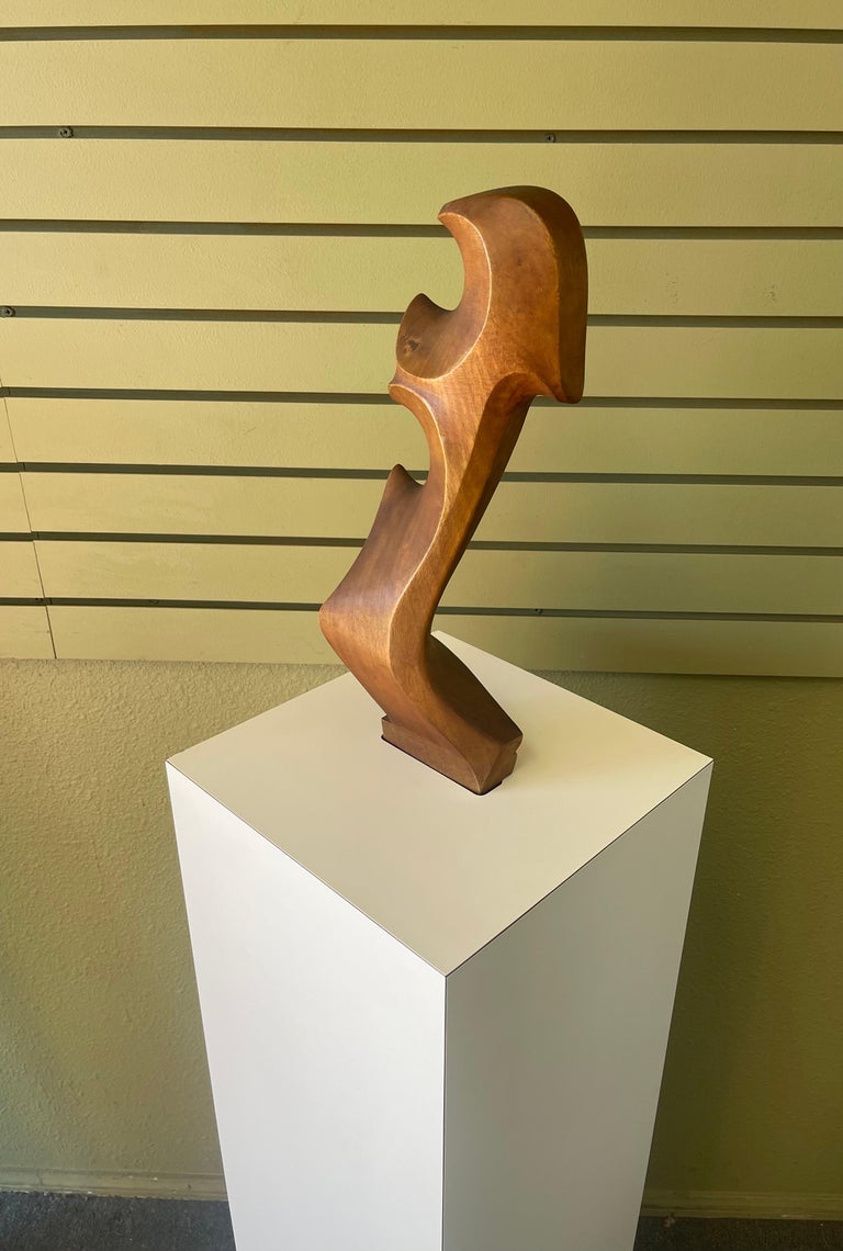 Venetian Abstract Solid Walnut Forcola 'Oarlock' Sculpture by Giuseppe ...