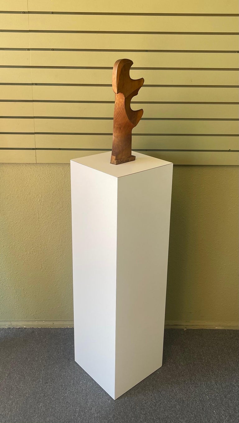 Venetian Abstract Solid Walnut Forcola 'Oarlock' Sculpture by Giuseppe ...
