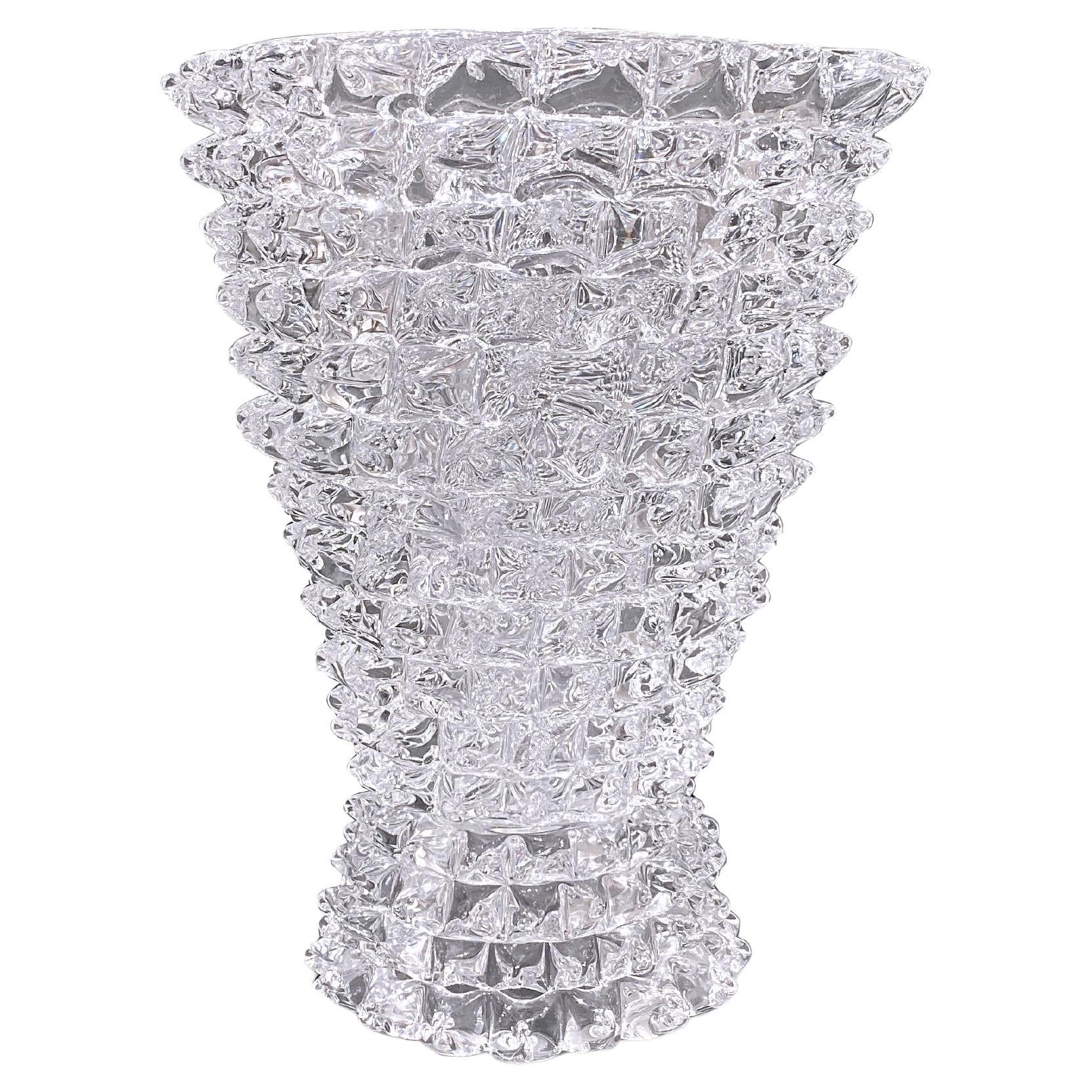 Rostrate Crystal Clear Vase, Barovier and Toso, Ercole, Medium For Sale ...