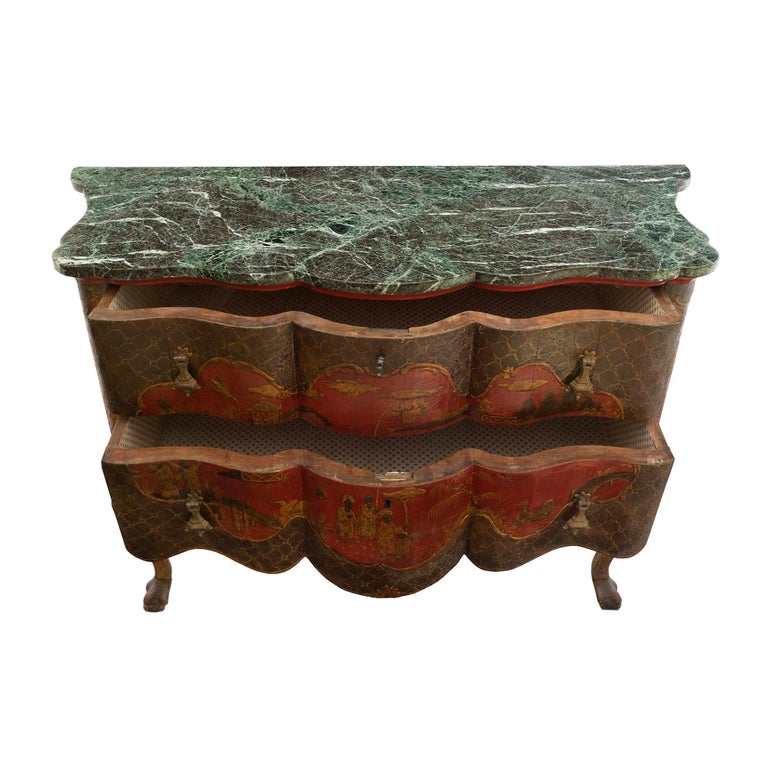 Venetian Early 19th Century Two-Drawer Japanese Lacquered Commode For ...