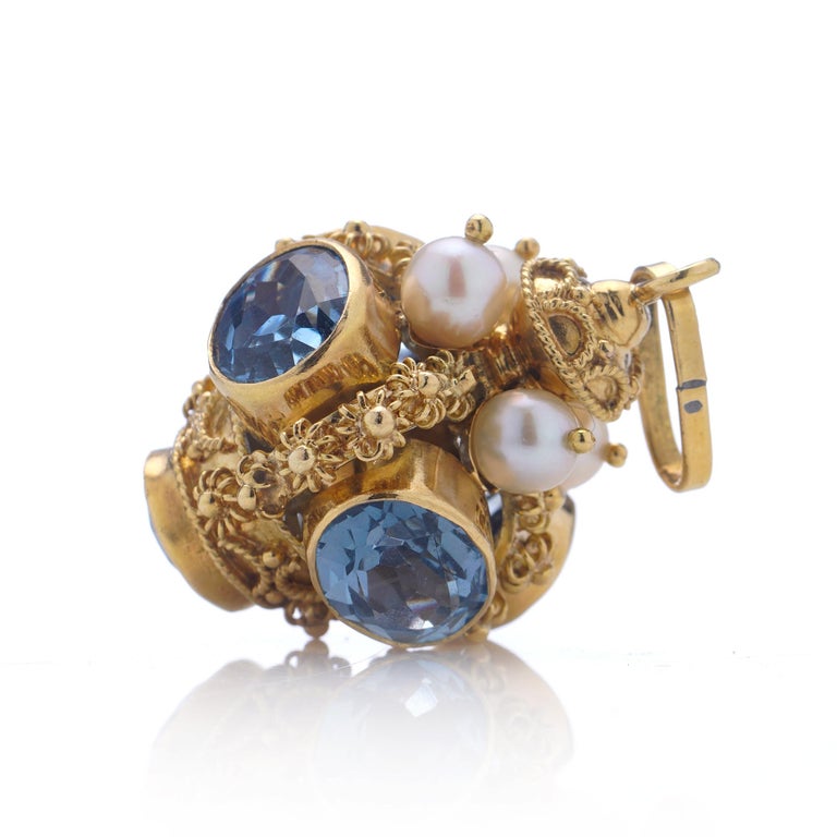 Venetian Etruscan Small Revival Fob For Sale at 1stDibs