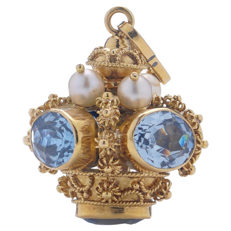 Venetian Etruscan Small Revival Fob For Sale at 1stDibs