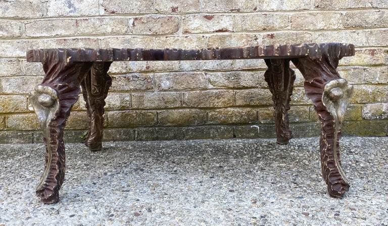 Venetian Grotto Style Bench For Sale at 1stDibs