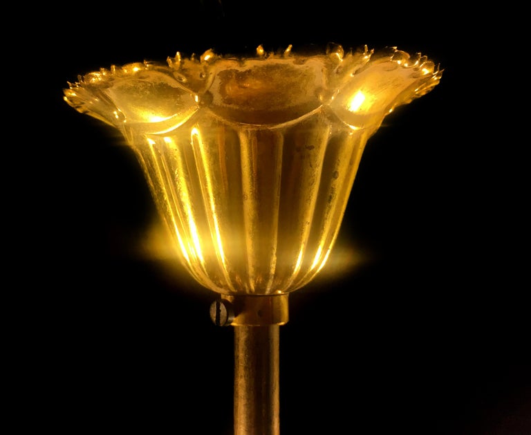 Venetian Lantern Chandelier "Reticello" Glass, Murano, 1950s For Sale ...