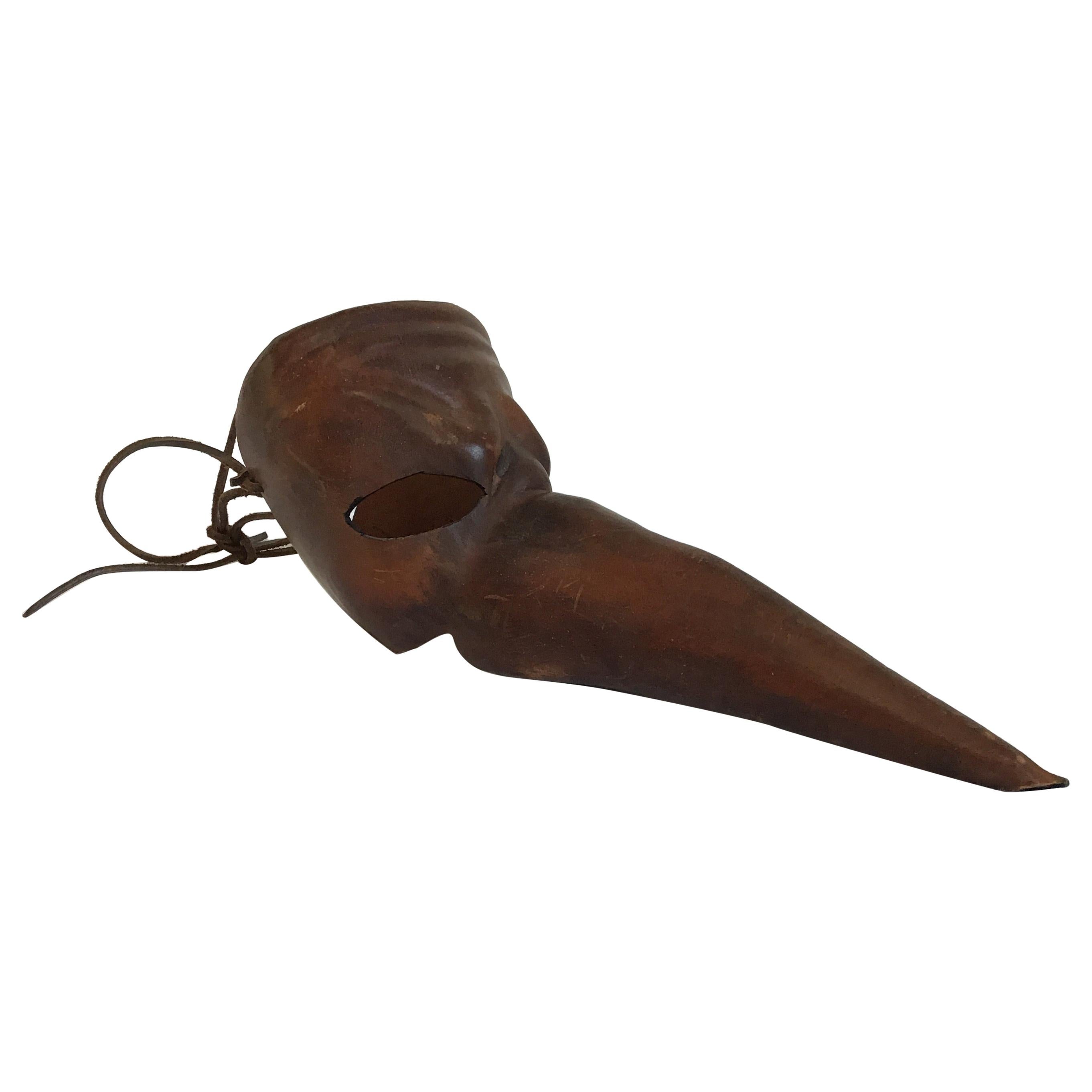 Venetian Leather Long Nose Carnival Mask at 1stDibs | venetian mask ...
