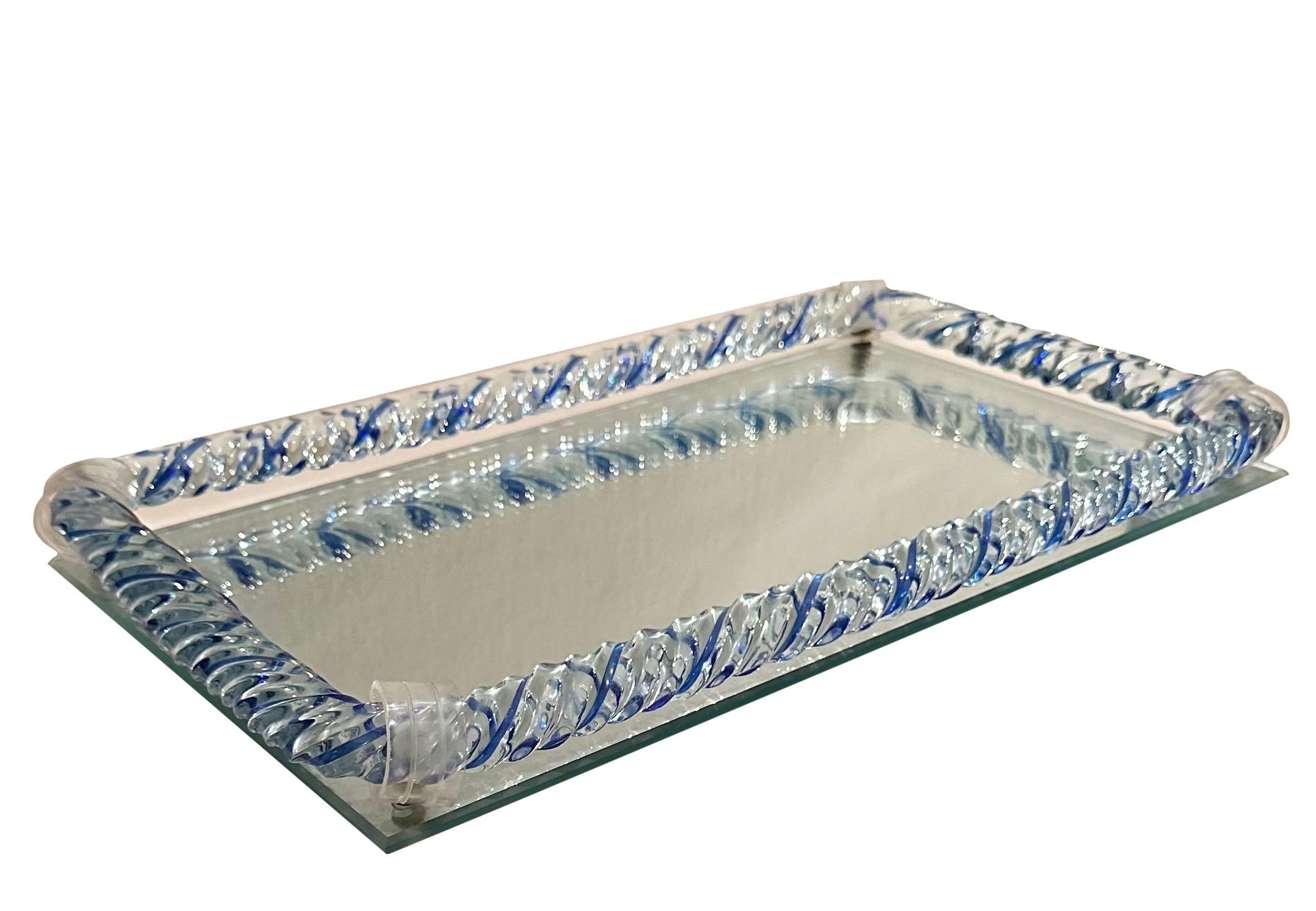 Venetian Mirrored Tray For Sale at 1stDibs
