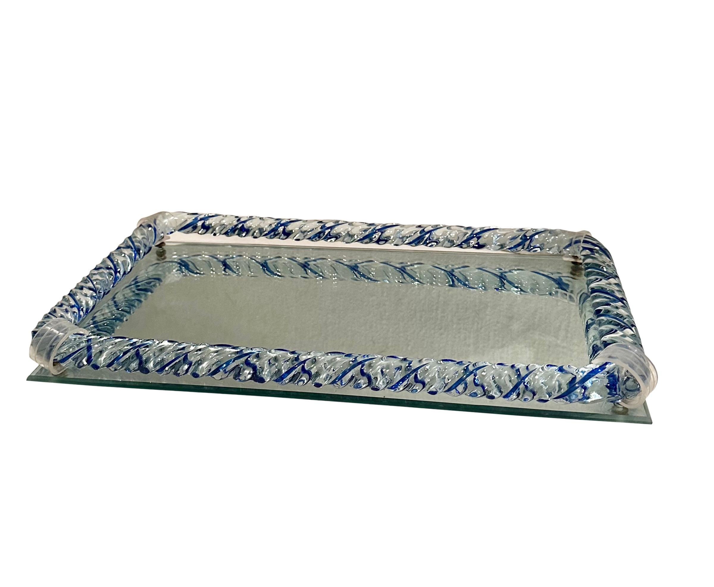 Venetian Mirrored Tray For Sale at 1stDibs