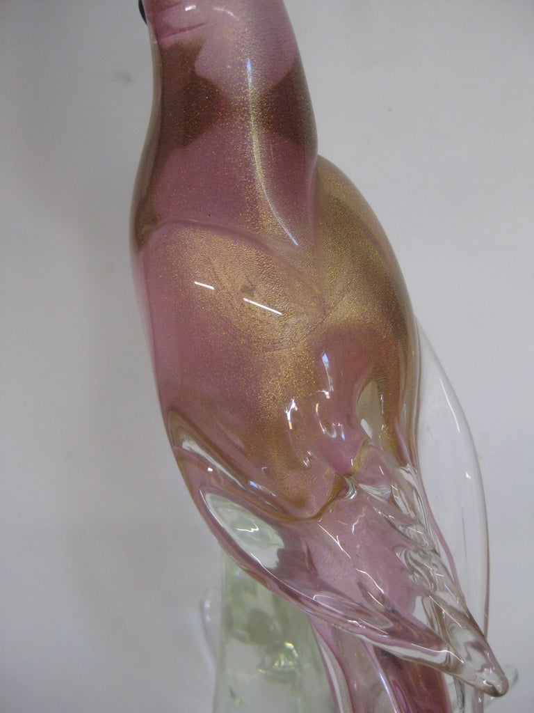 Venetian Murano Oggetti Italian Sommeroso Art Glass Cockatoo Bird ...