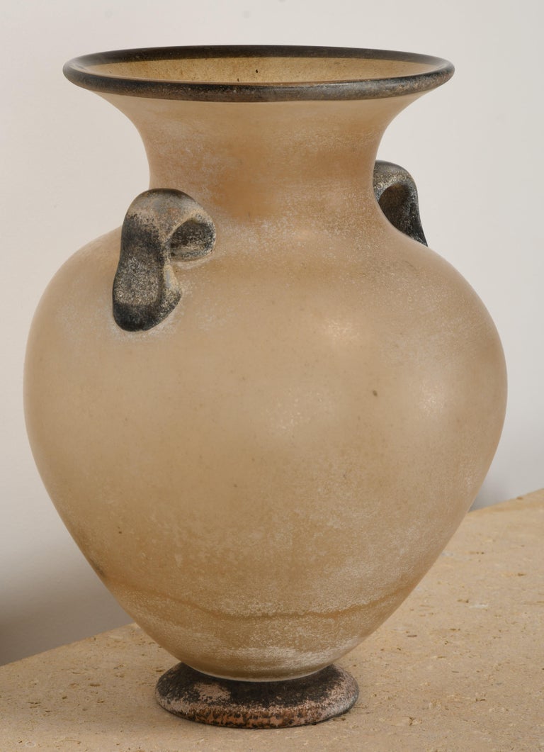 Murano "Scavo" Glass Vase, 1980s by Kreiss at 1stDibs | kreiss glass ...