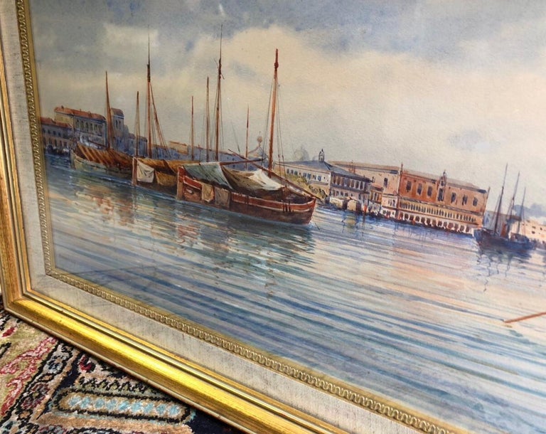 Venetian Oil Painting, Signed M. Martino, Italy, 20th Century at ...