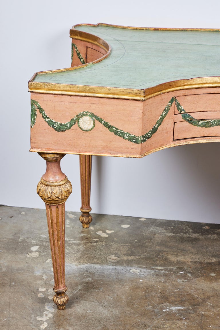 Venetian Painted Desk For Sale at 1stDibs