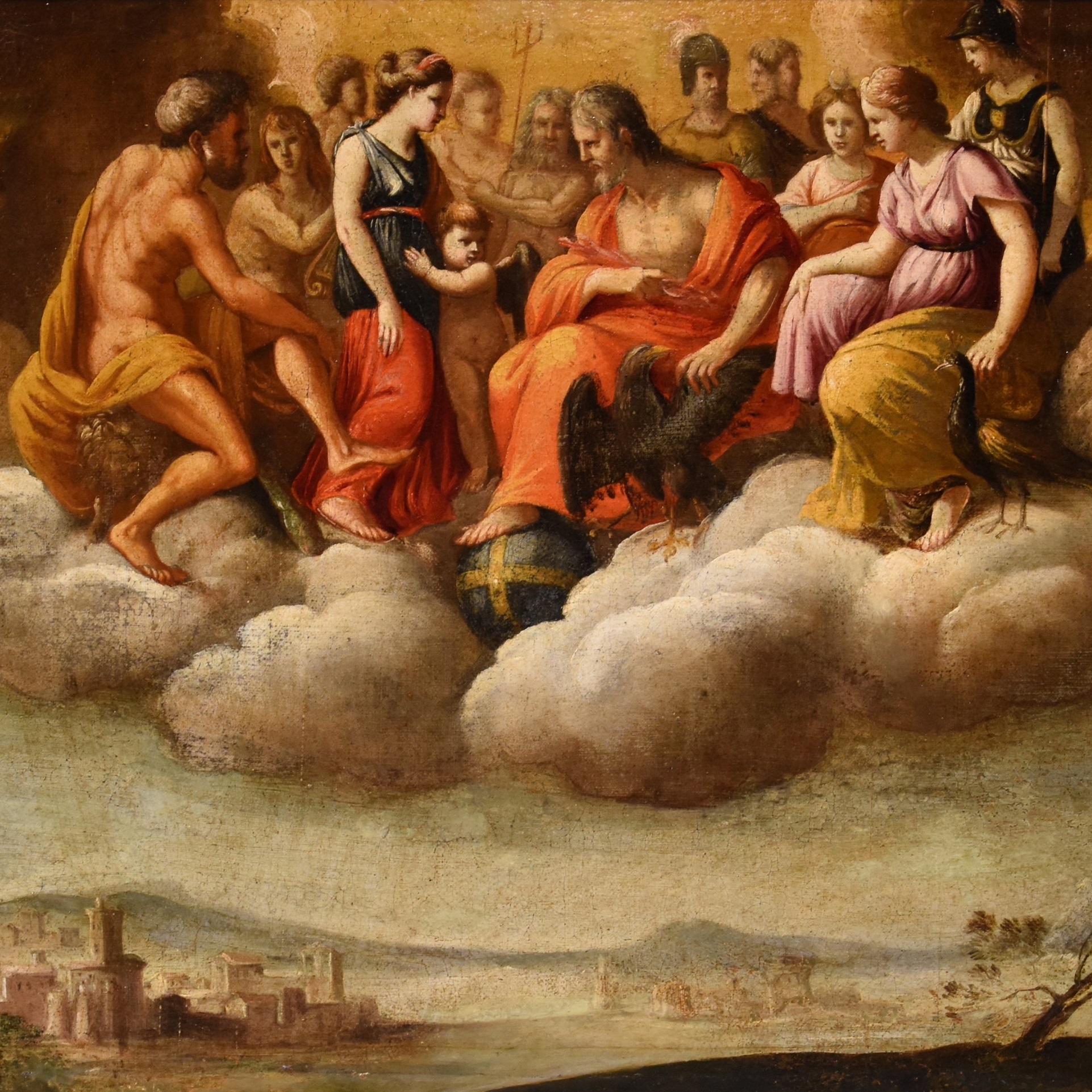 Council Gods Venetian School Paint 16/17th Century Oil on canvas Old ...