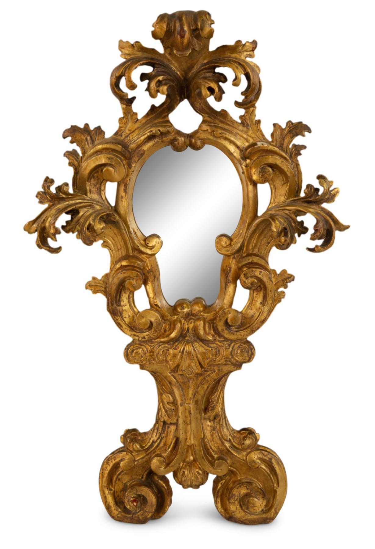 Venetian Rococo-Style Wall Mirror in Gilt Wood at 1stDibs