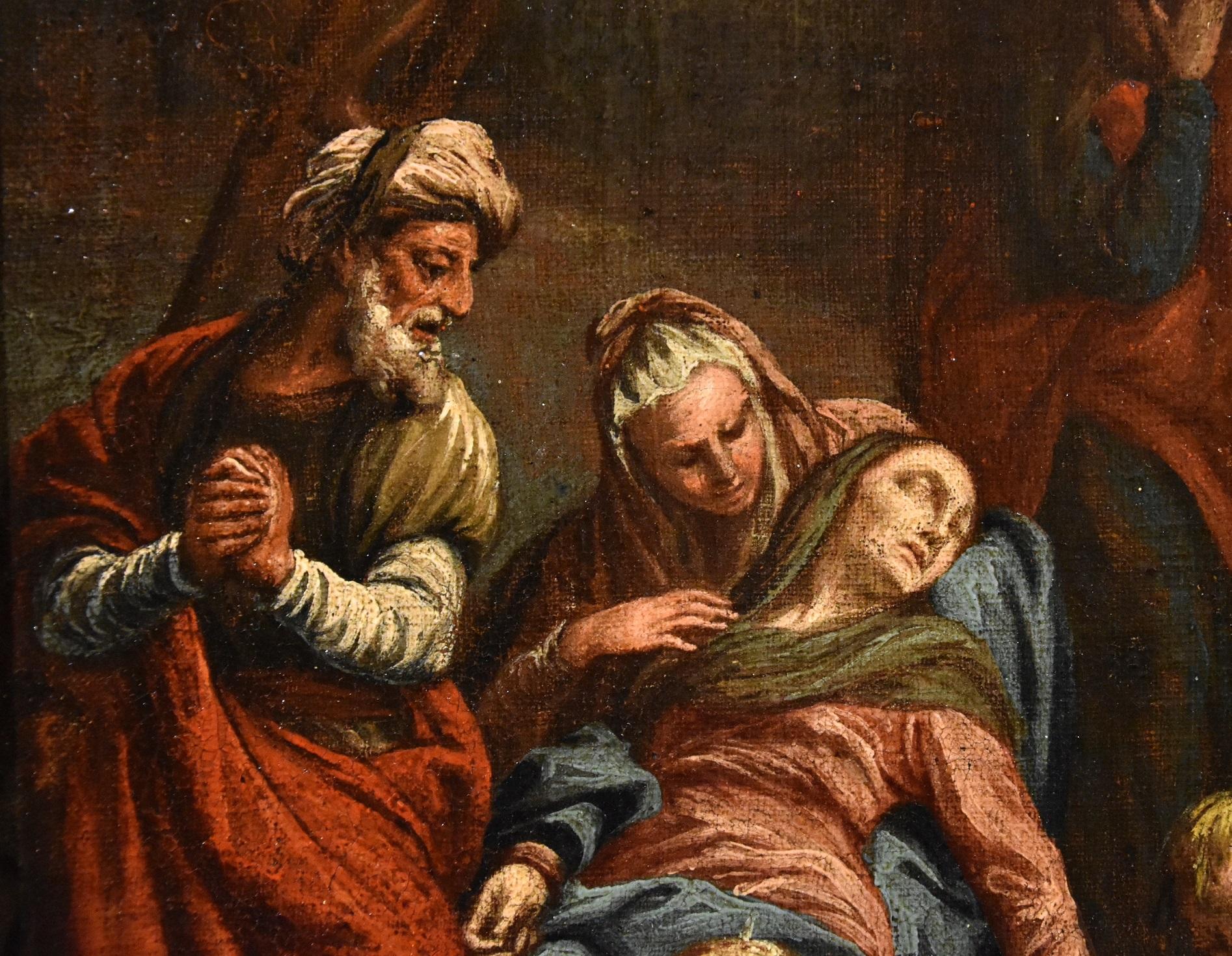 Lamentation Paint Oil on canvas Old master 17/18th Century Italian ...