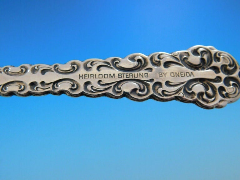 Venetian Scroll by Heirloom Oneida Sterling Silver Flatware Set Service ...