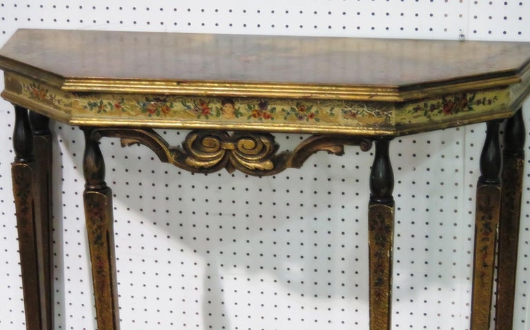 Venetian Style Console Table and Mirror at 1stDibs | venetian mirrored ...