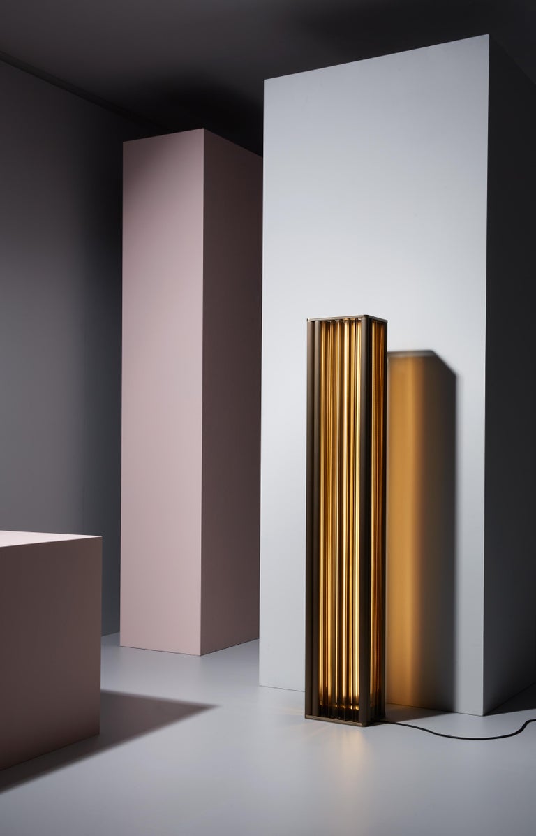 Customizable VeniceM Numa Floor Light in Brass and Glass by Massimo ...
