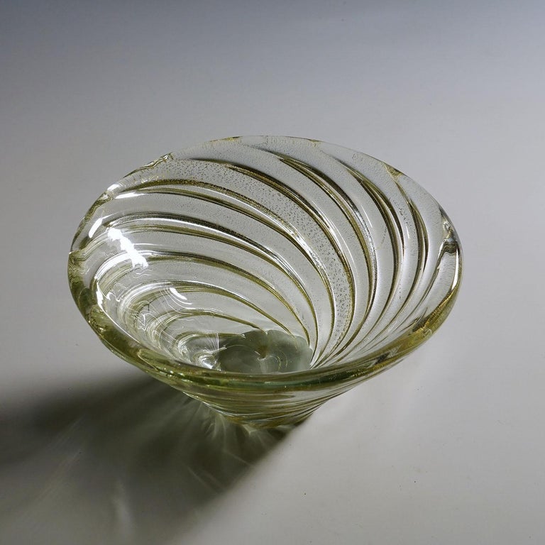 Venini Art Glass Bowl 'Diamante' by Paolo Venini, Murano 1930s For Sale ...