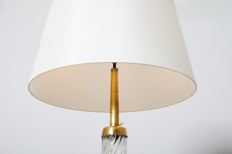 Venini blown glass floor lamp model n° 529 attributed to Carlo Scarpa ...