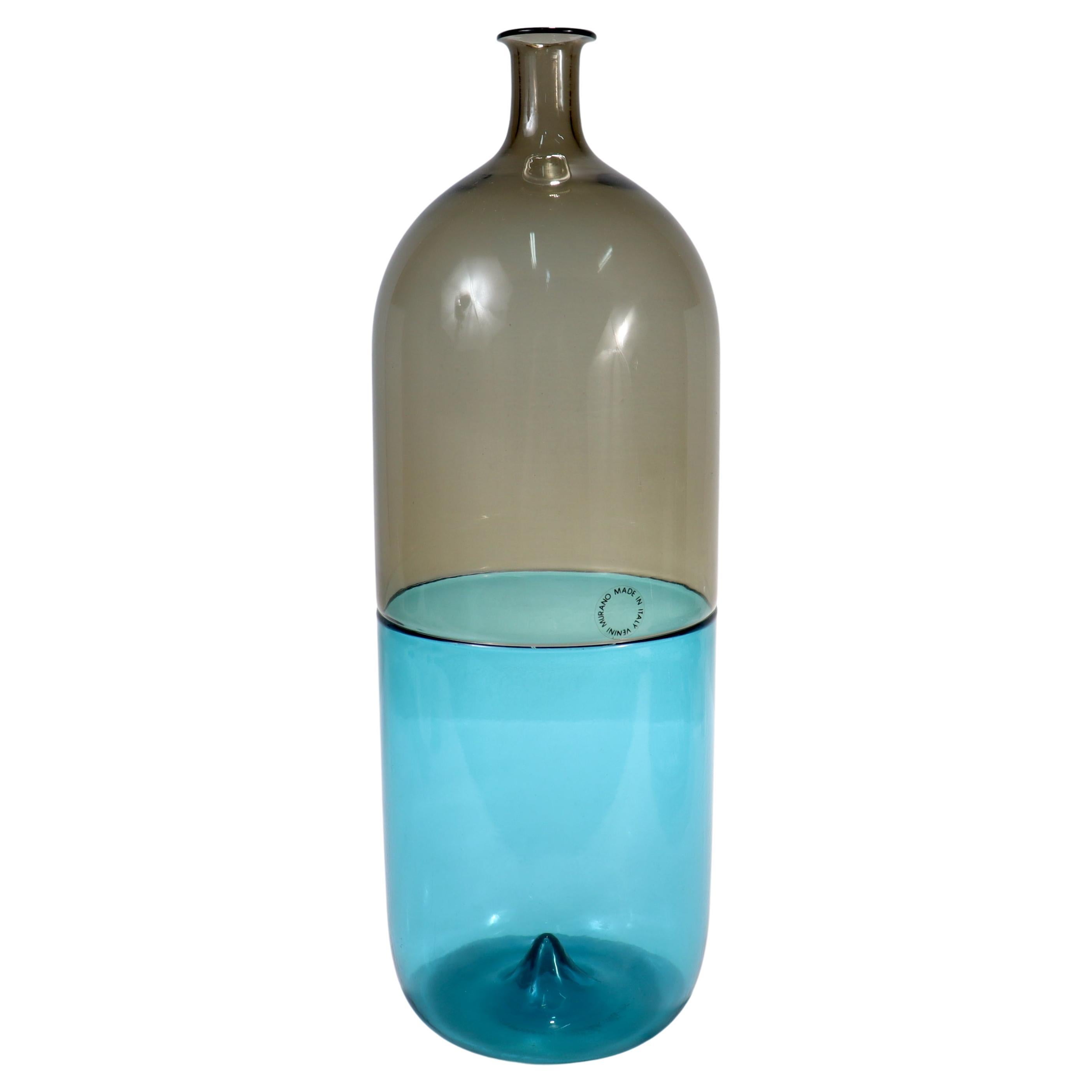 Bolle Large Bottle-Shaped Vase by Tapio Wirkkala, Venini Murano, Italy ...