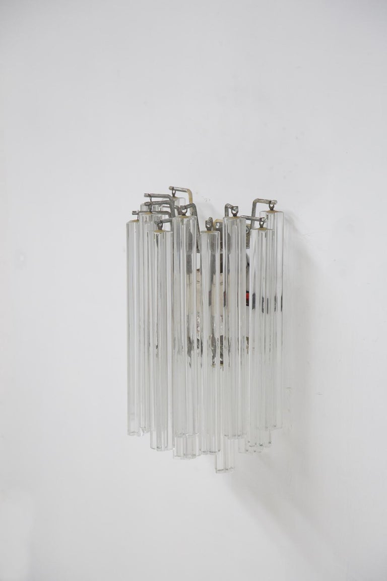 Venini Eclectic Glass and Iron Applique For Sale at 1stDibs