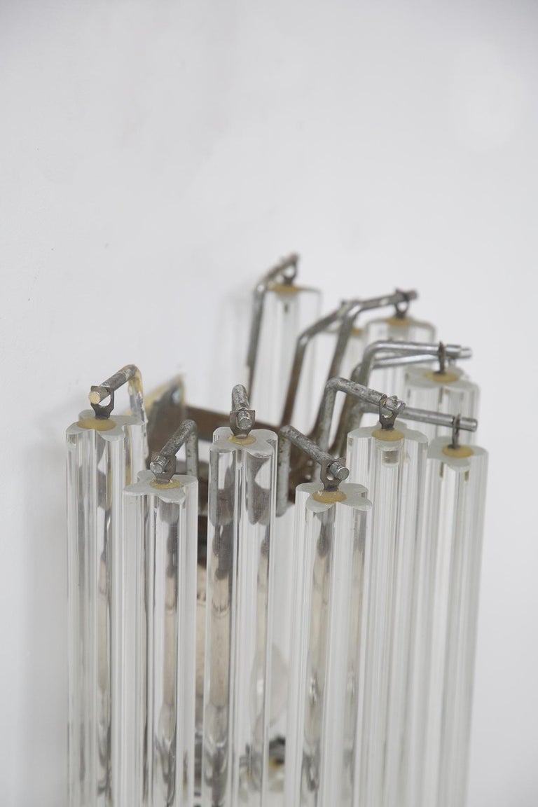 Venini Eclectic Glass and Iron Applique For Sale at 1stDibs