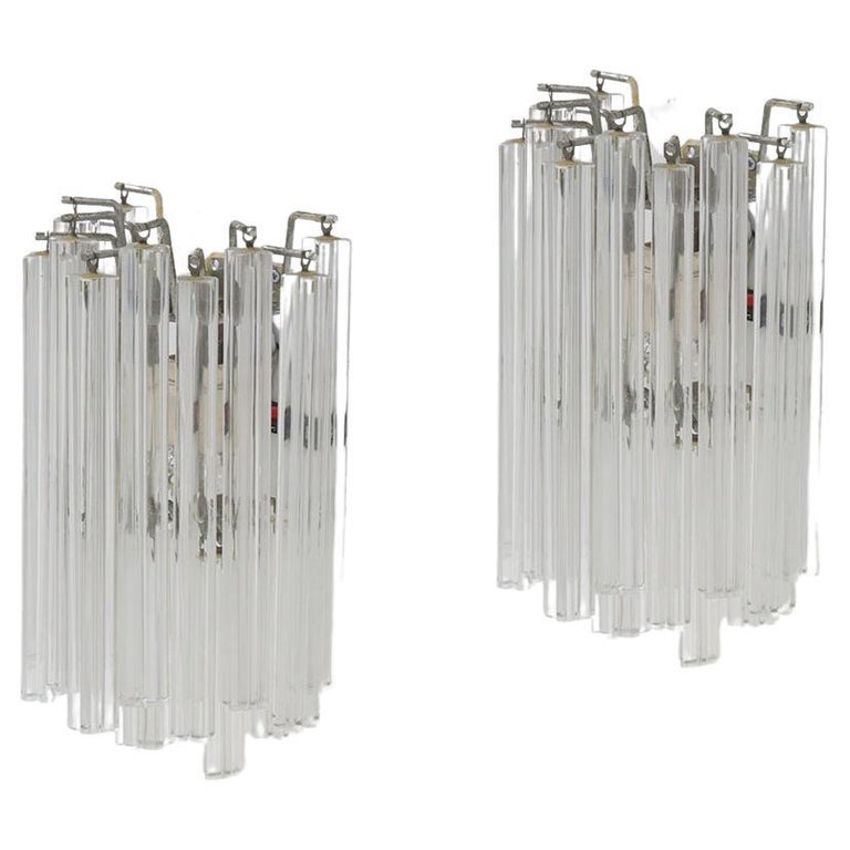 Venini Eclectic Glass and Iron Applique For Sale at 1stDibs