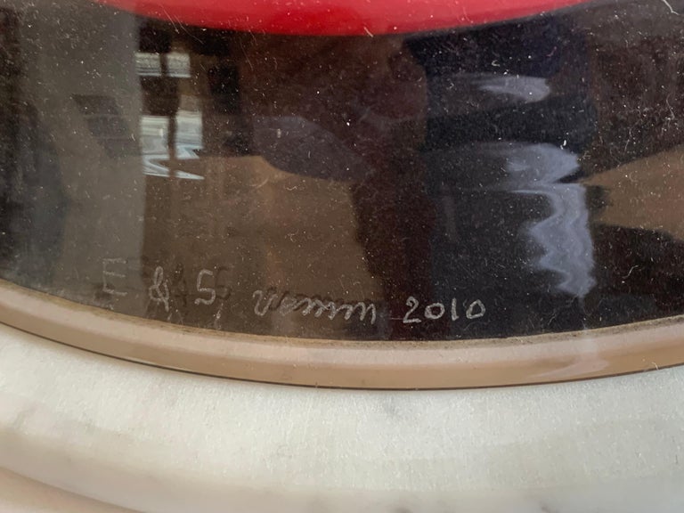 Venini Murano Glass Vase Audrey Model by Michael Eden for Established ...