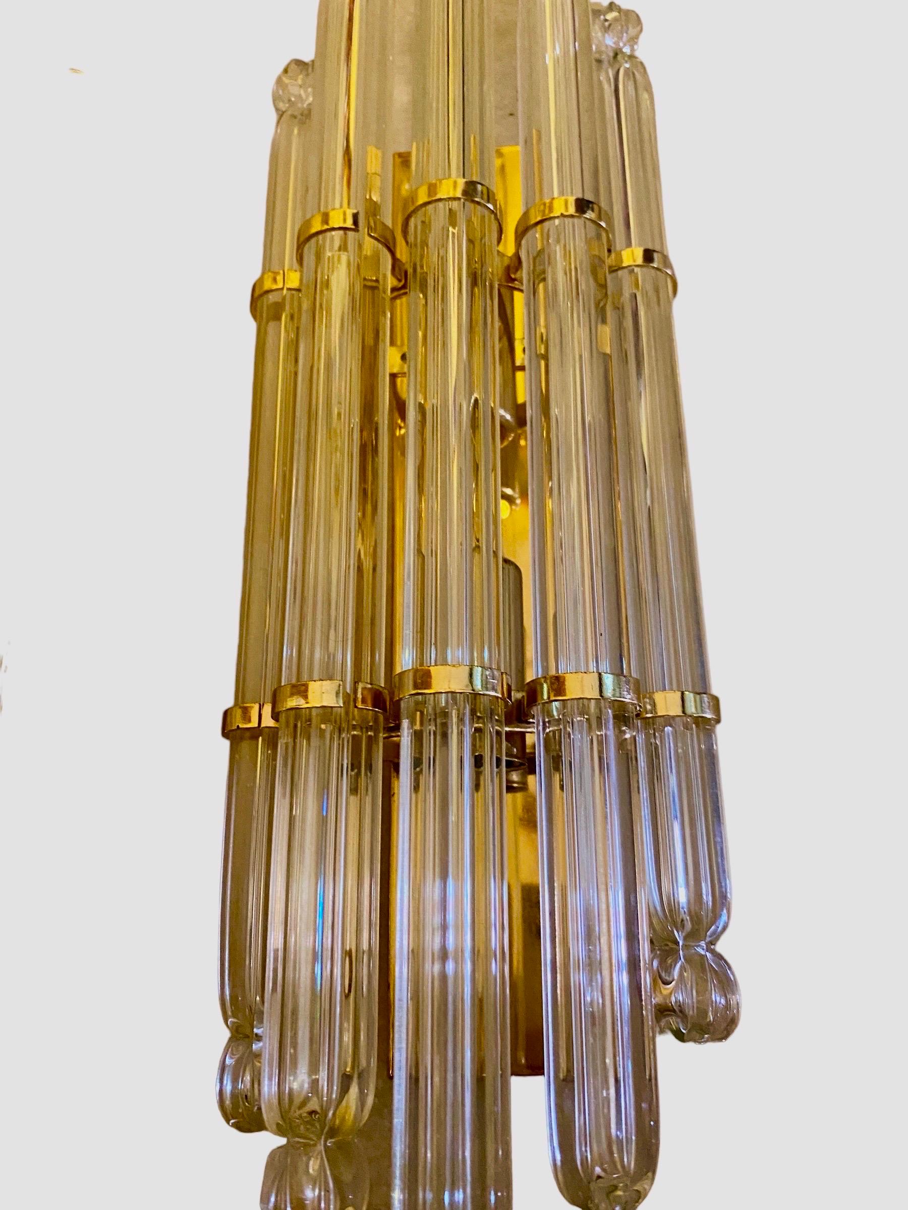 Venini Wall Lighting Glass Murano Pair, Italy 1980 For Sale at 1stDibs