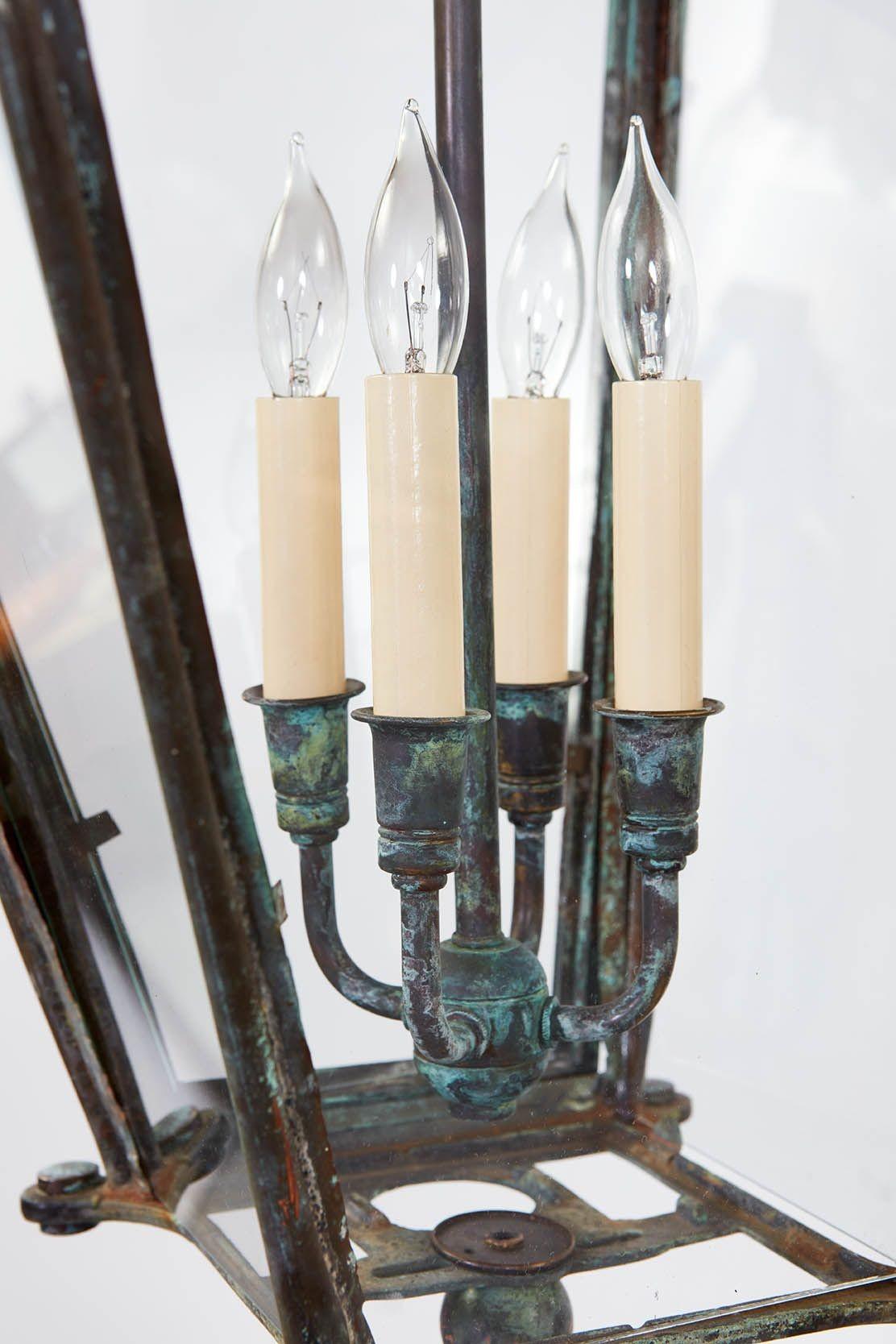 Verdigris Copper Glazed Lantern at 1stDibs
