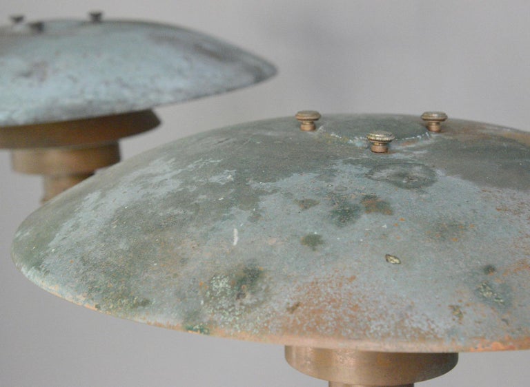 Verdigris Copper PH5 Louis Poulson Wall Lights, circa 1950s at 1stDibs