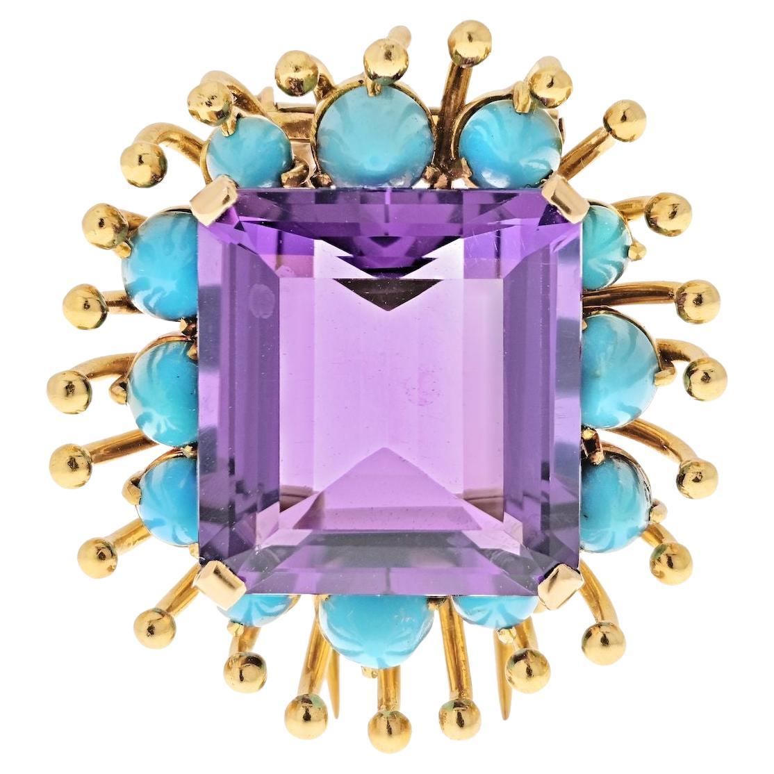 Verdura Ray Gold Brooch For Sale at 1stDibs