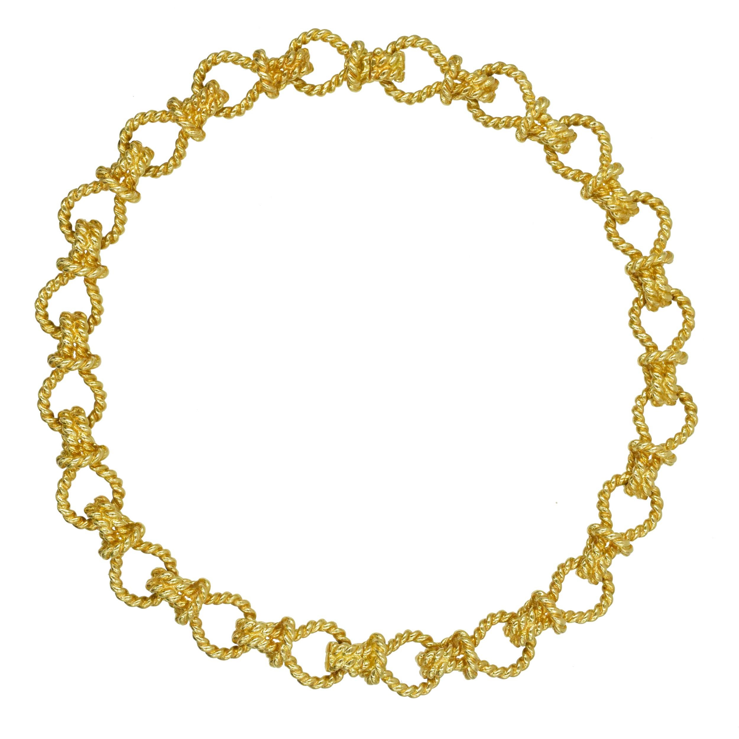 Verdura Convertible Yellow Gold Bracelets / Necklace in 18k Yellow Gold ...