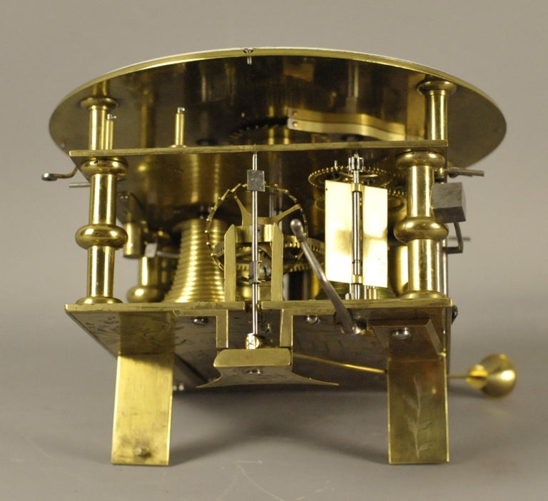 Verge Bracket Clock Enamel Dial, Martin, London For Sale at 1stDibs